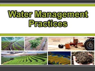 Concept of Water Management for Crops in Pakistan | PPSX