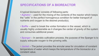 Fermentors Or Biorecters | PPTX