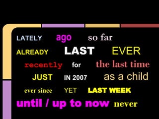 Present perfect vs past simple for intermediate | PDF