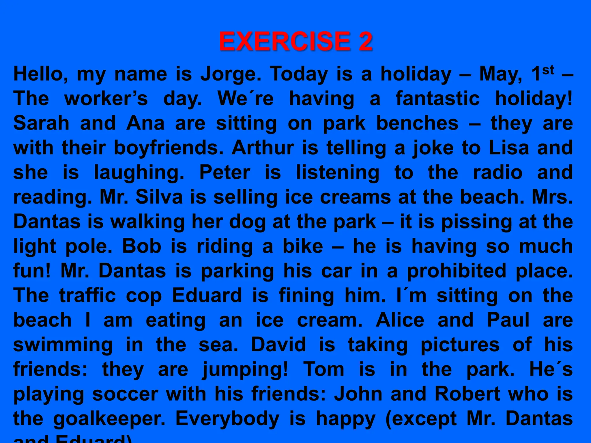 Present continuous presentation with explanation | PPT