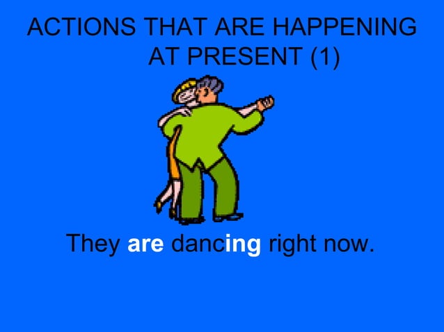 Present continuous presentation with explanation | PPT