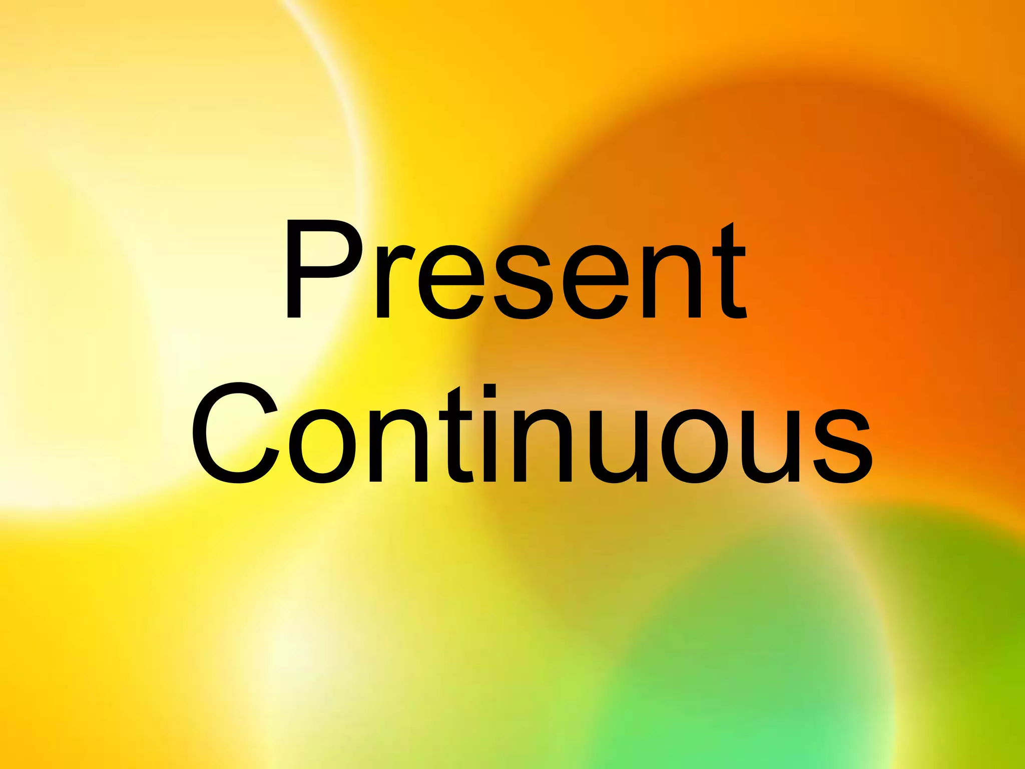 present-continuous | PPT