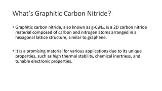 Present-&-Future-of-Graphitic Carbon Nitride.pptx