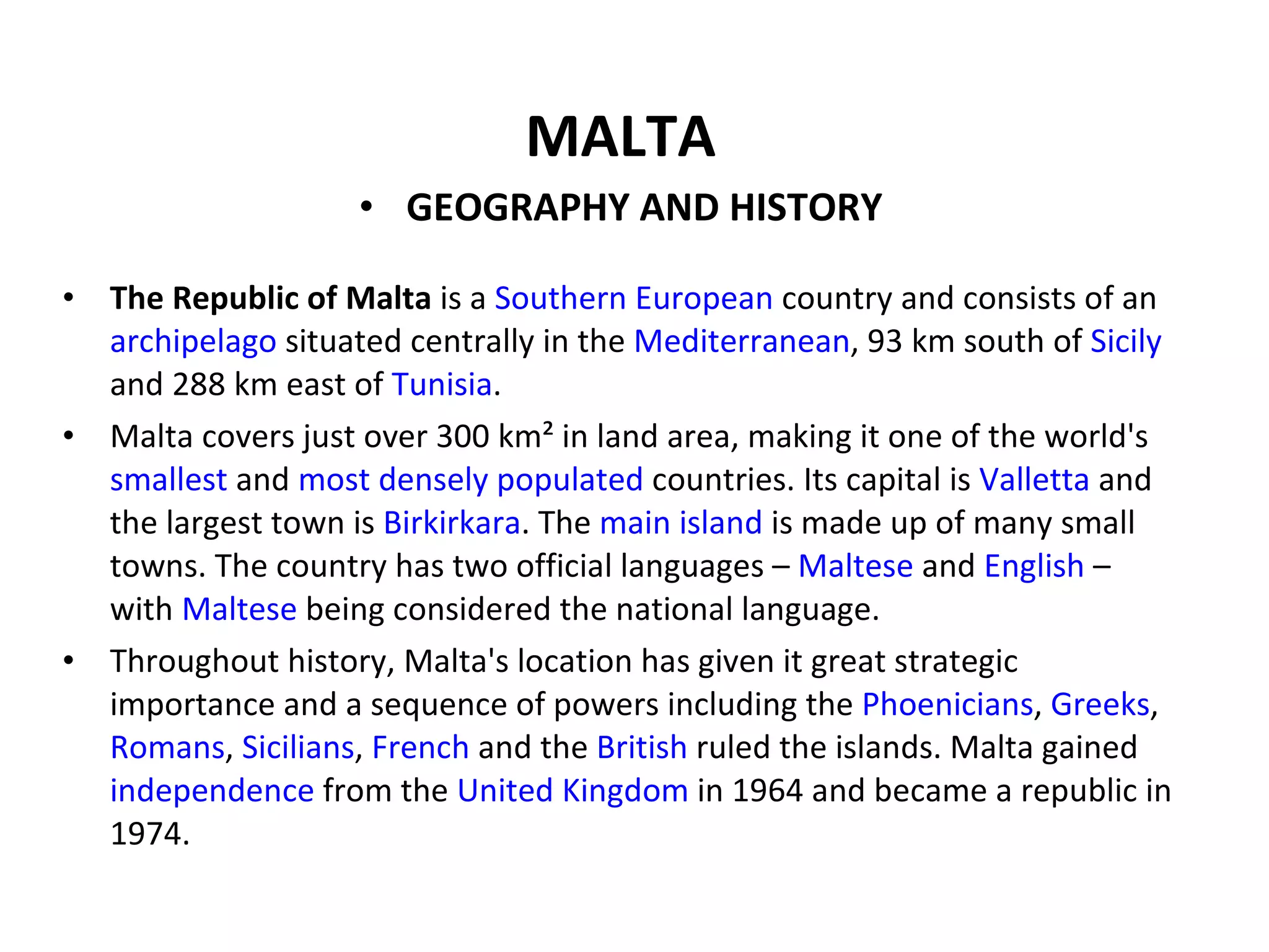 Present malta | PPT