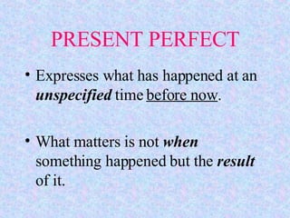 Present Perfect | PPT