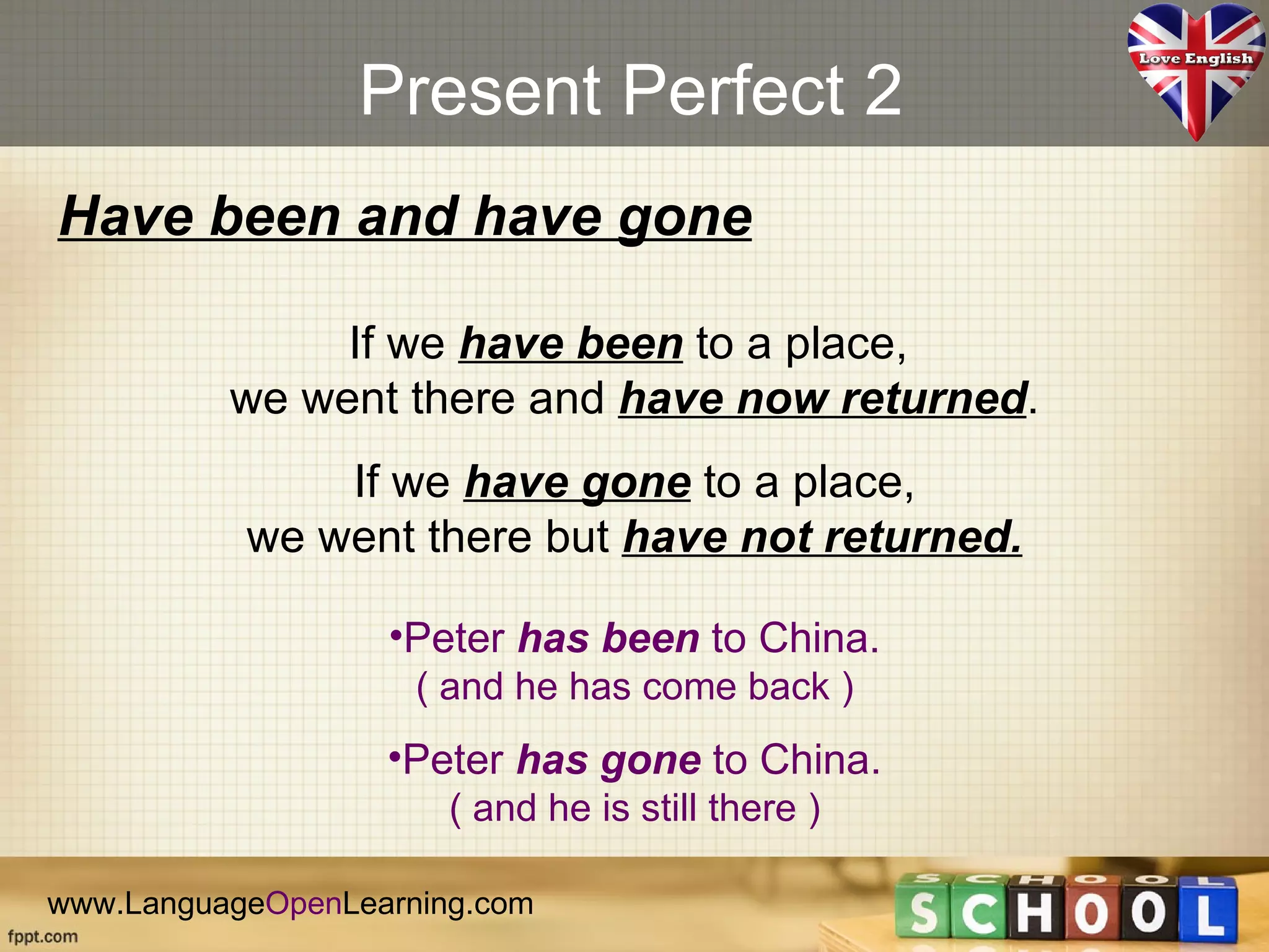 English Grammar - Present Perfect 2 | PPT