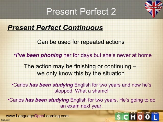 English Grammar - Present Perfect 2 | PPT