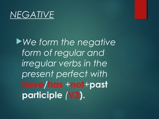 Present perfect tense | PPT