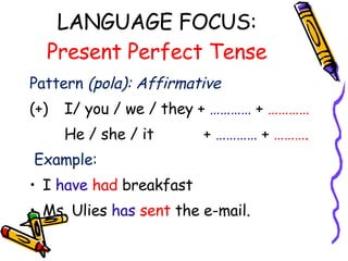 Present Perfect Tense | PPT