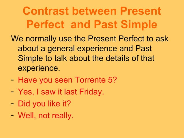Present perfect Simple | PPT