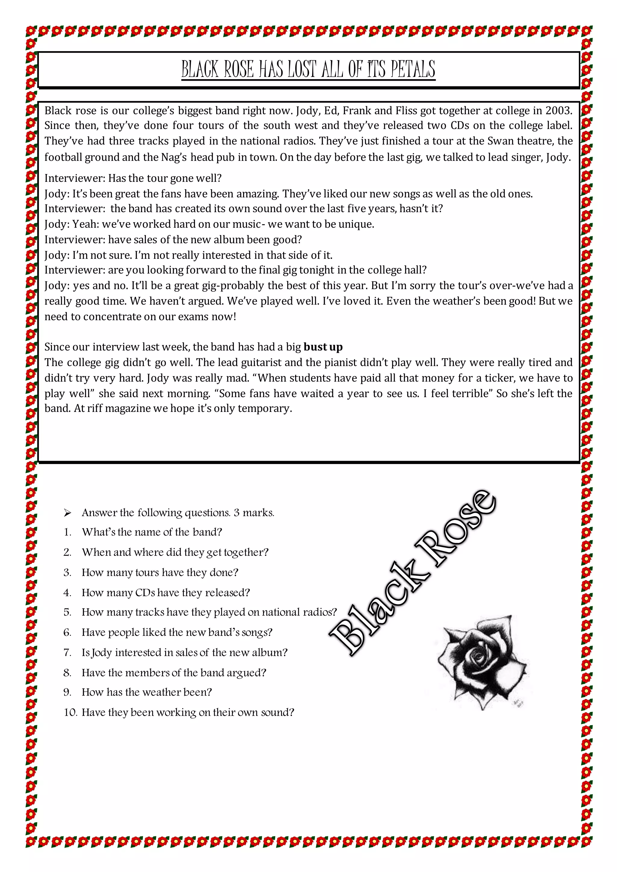 Present perfect reading | PDF