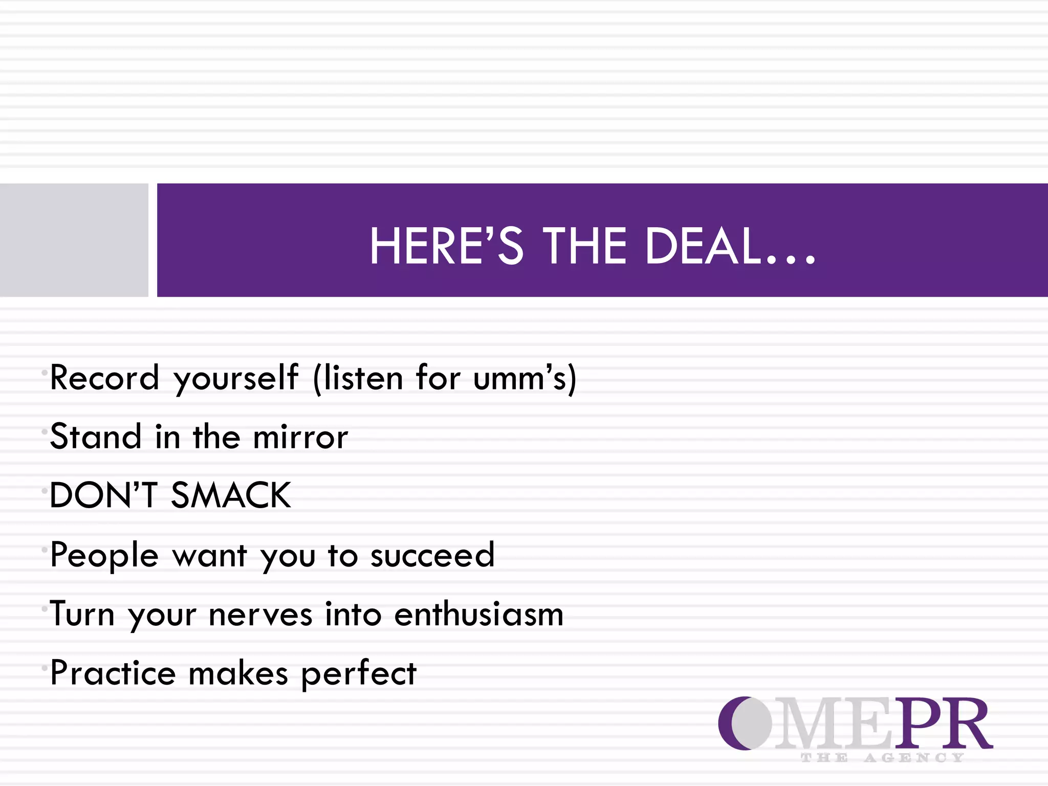 Presentation Skills 101 | PPT