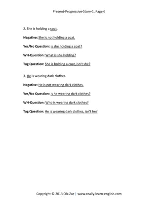 Present progressive-story-1 (1) | PDF