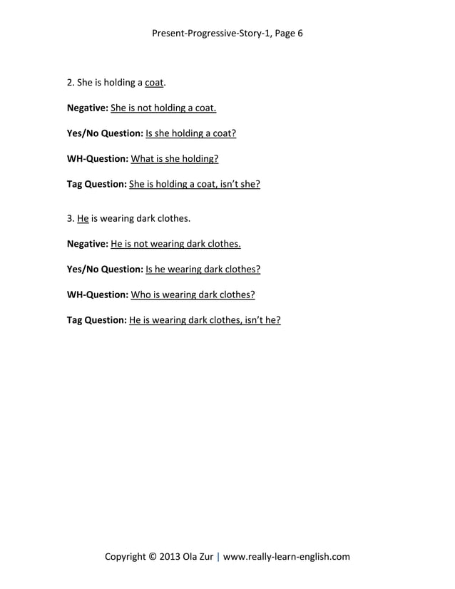 Present progressive-story-1 (1) | PDF