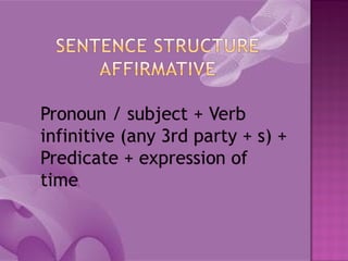 Present simple-affirmative | PPT