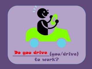 Presente simple del los verbos con s e infinitivos | PPT