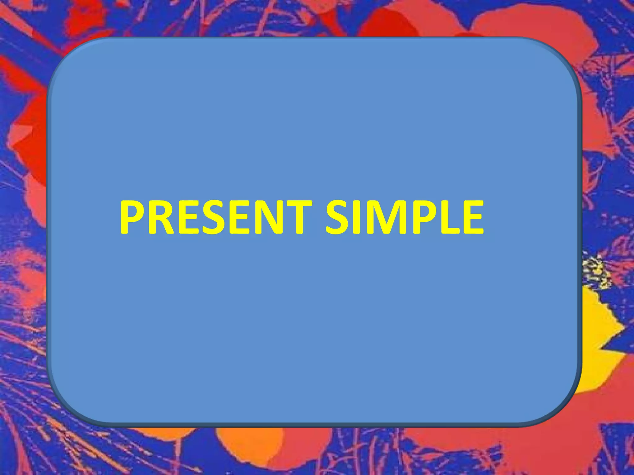 Present simple-powerpoint-presentation | PPT