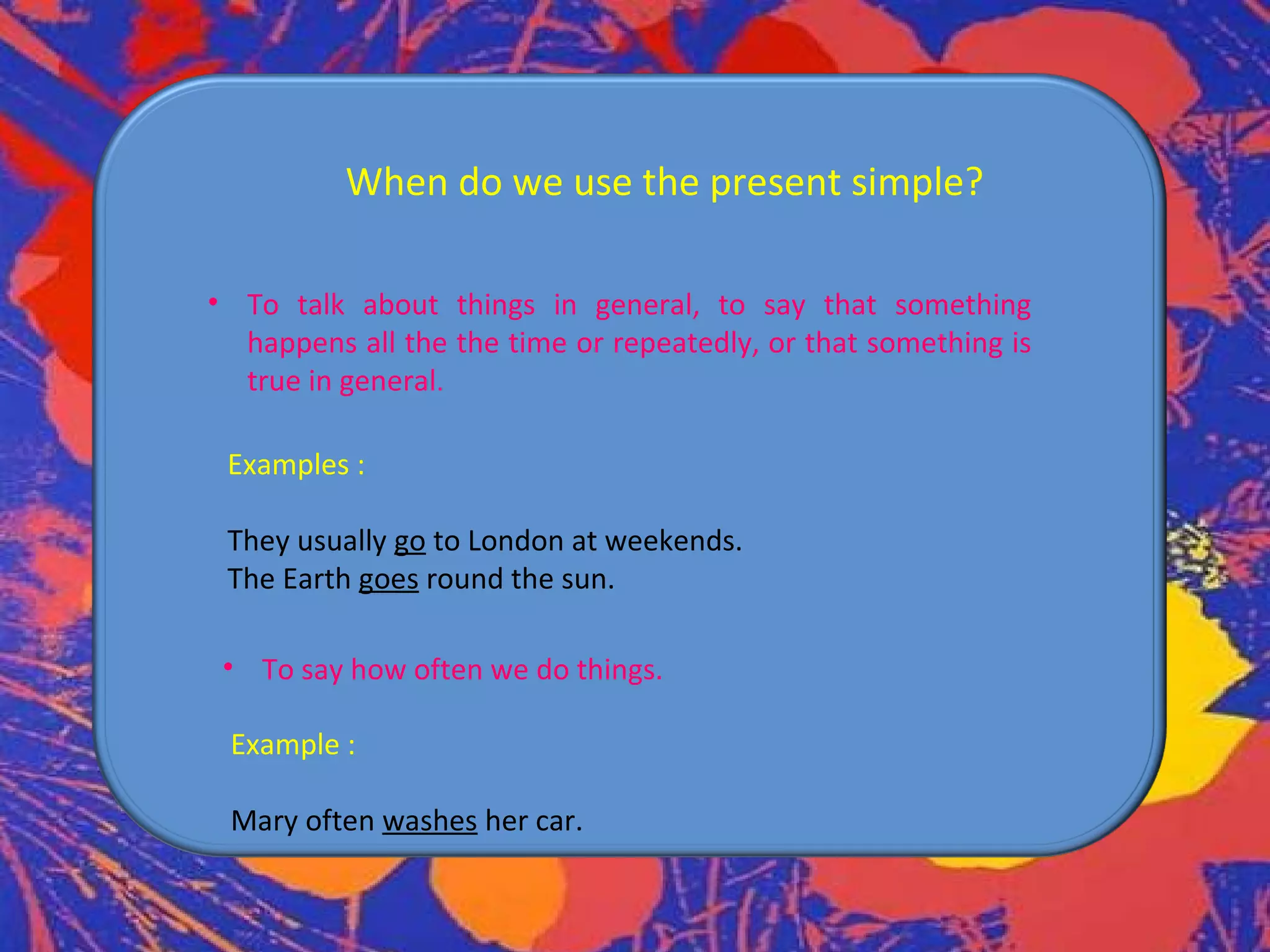 Present simple-powerpoint-presentation | PPT