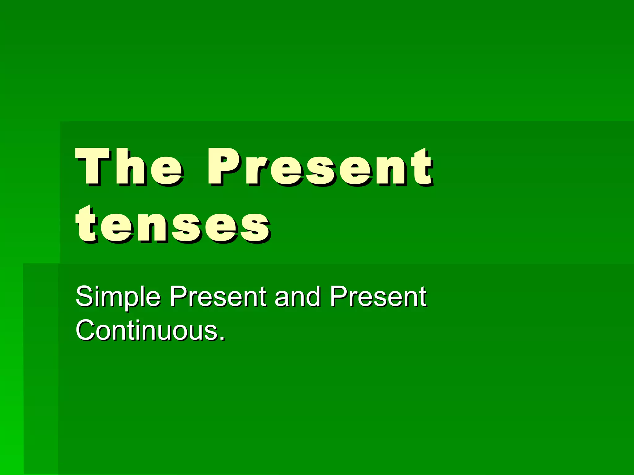 Present Simple V Present Continuous4376 | PPT | Consumer Electronics | Technology & Computing