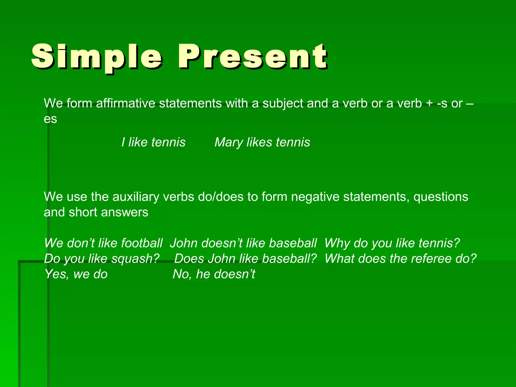 Present simple-versus-present-continuous | PPT