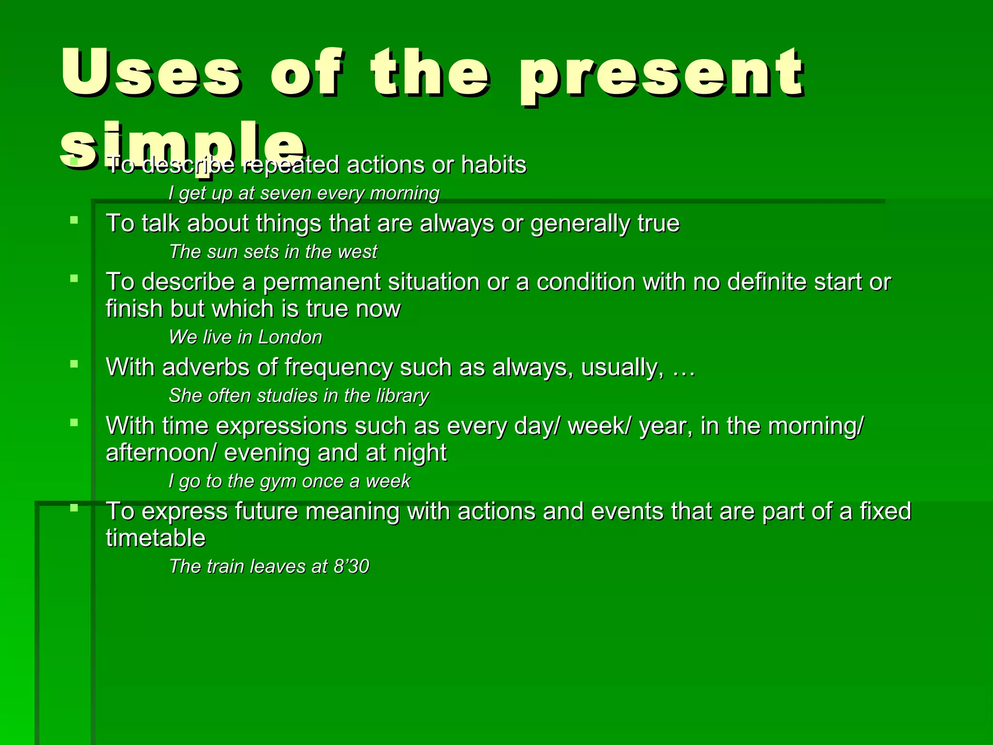 Present simple-versus-present-continuous | PPT