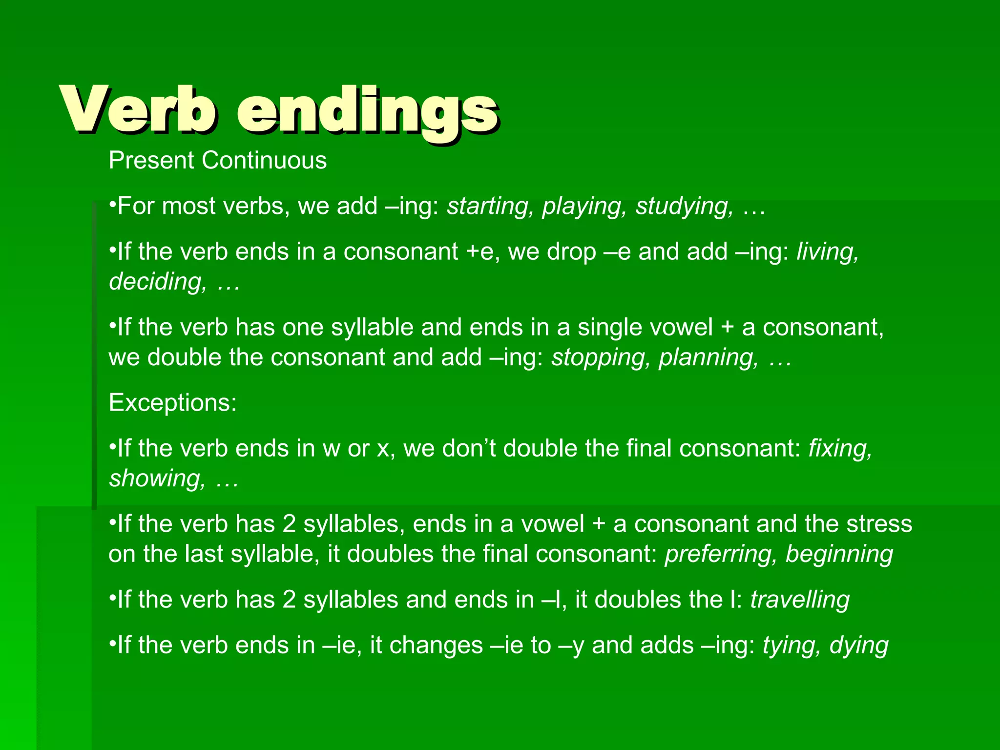 Present Simple v. Present Continuous | PPT
