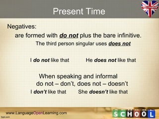 English Grammar - Present Tense | PPT