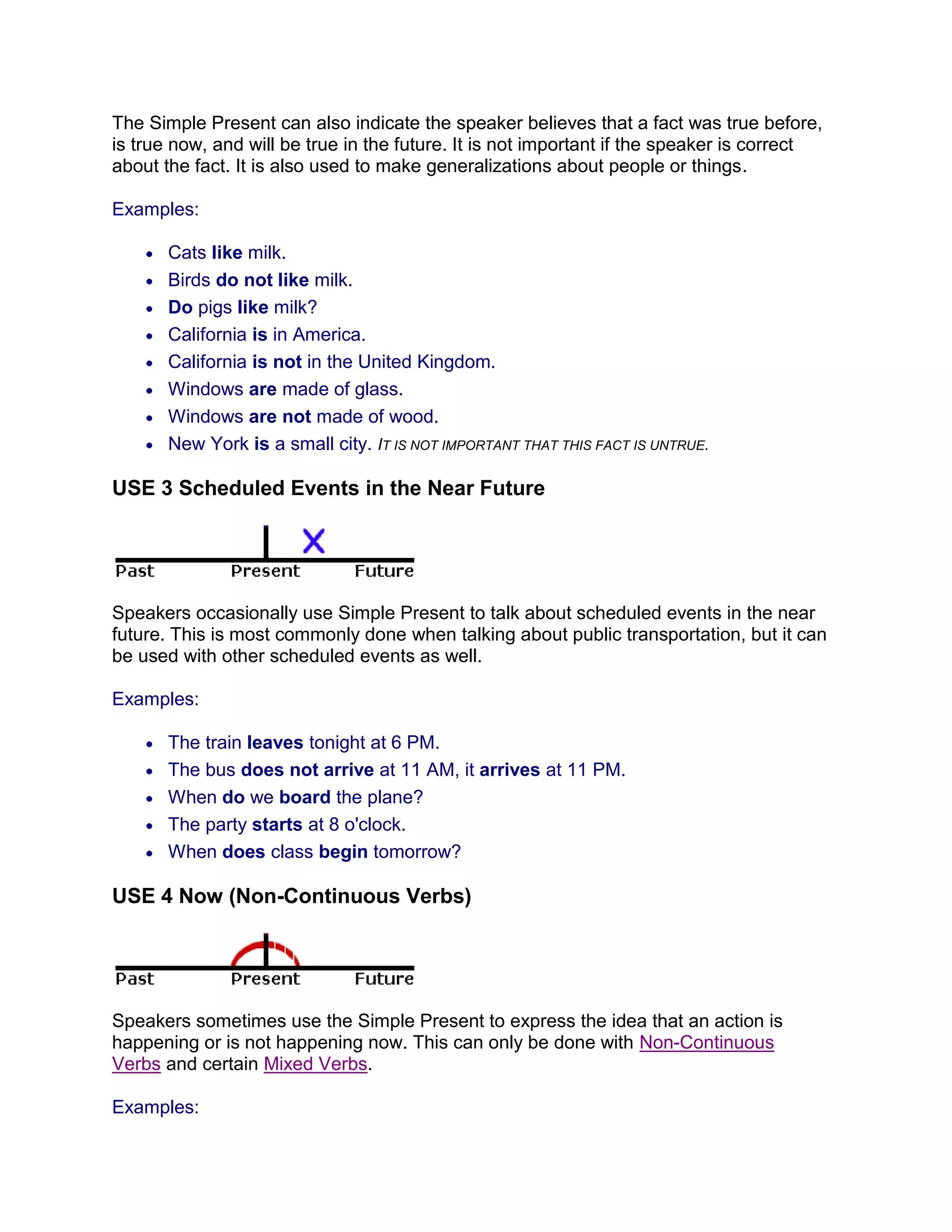 Present tenses | PDF