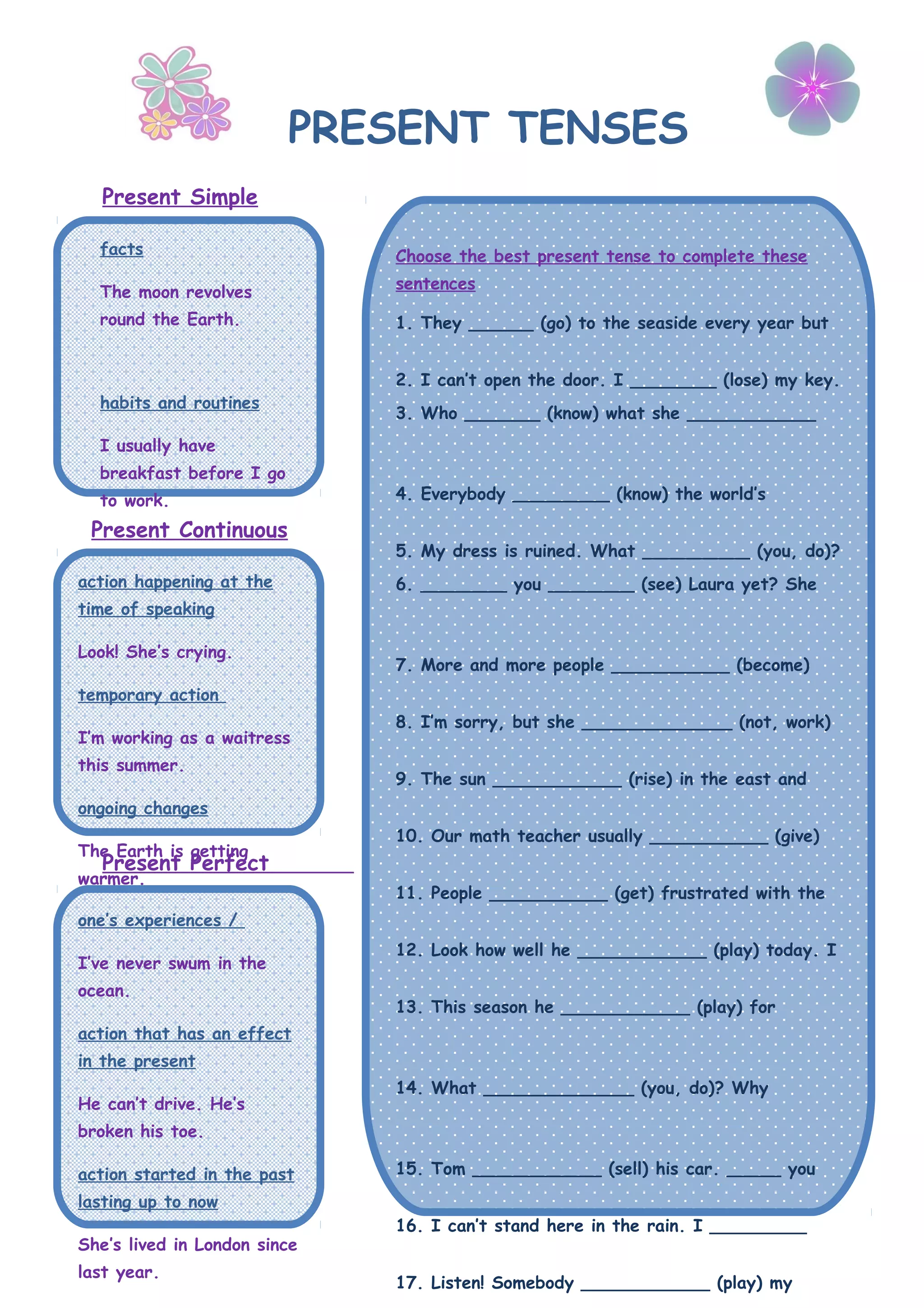 Present tenses-2003 | DOC