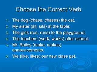 Learn about verb | PPT
