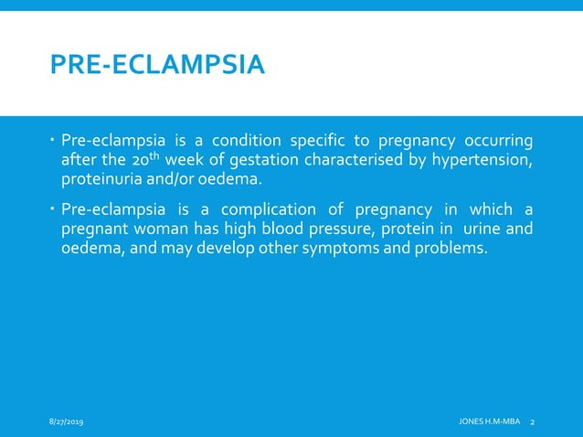 PRE-ECLAMPSIA | PPTX
