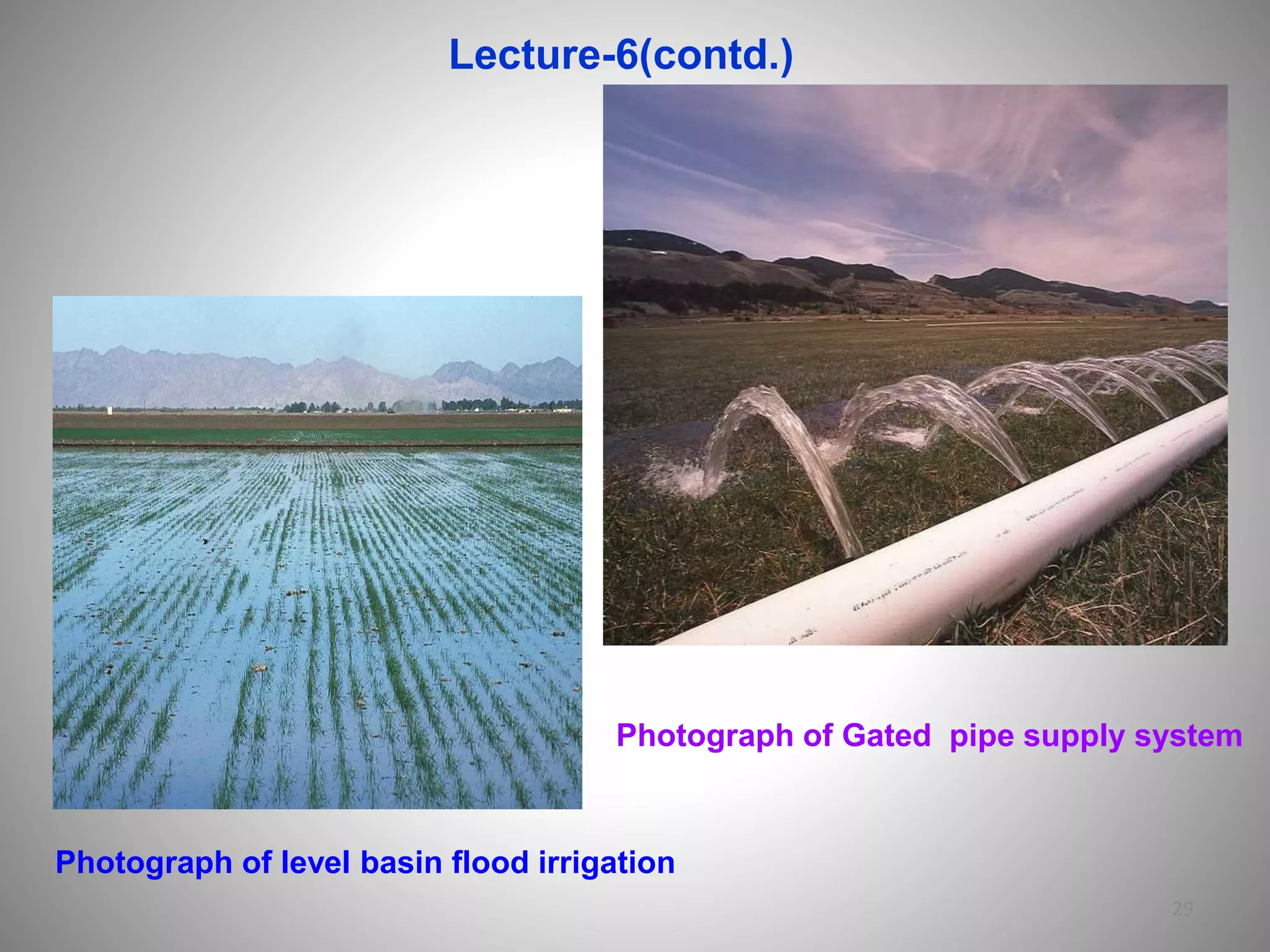 Lecture 6 ce 1005 Irrigation and flood control by Rabindra Ranjan Saha ...