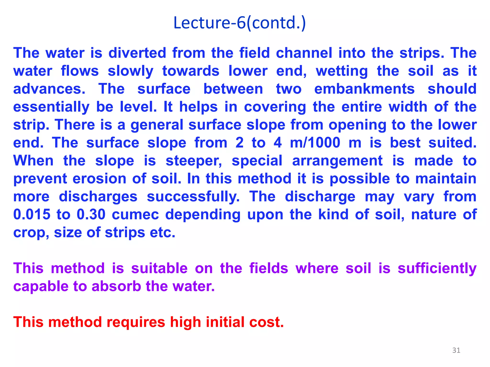 Lecture 6 Ce 1005 Irrigation And Flood Control By Rabindra Ranjan Saha