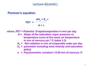 Lecture 6 ce 1005 Irrigation and flood control by Rabindra Ranjan Saha ...