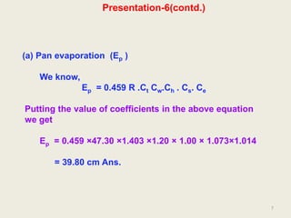 Lecture 6 ce 1005 Irrigation and flood control by Rabindra Ranjan Saha ...
