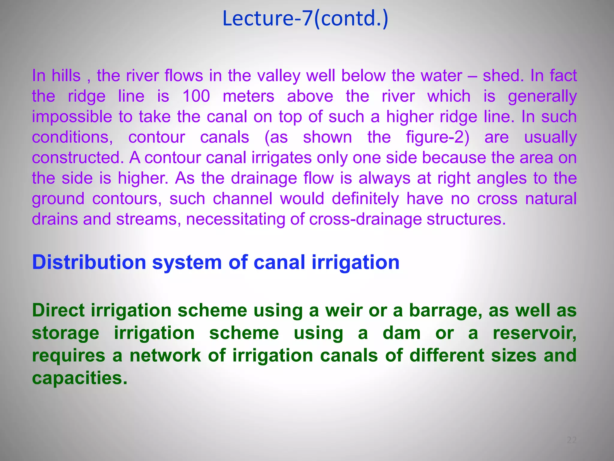 Lecture 7 ce1005 Irrigation and Flood control by Rabindra Ranjan Saha ...