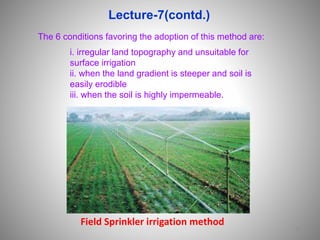 Lecture 7 ce1005 Irrigation and Flood control by Rabindra Ranjan Saha ...