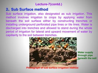 Lecture 7 ce1005 Irrigation and Flood control by Rabindra Ranjan Saha ...