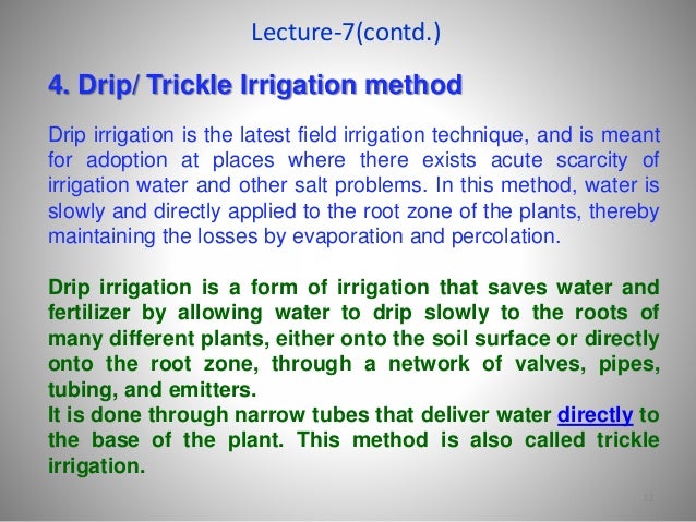 Lecture 7 Ce1005 Irrigation And Flood Control By Rabindra Ranjan Saha…
