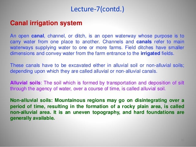 Lecture 7 Ce1005 Irrigation And Flood Control By Rabindra Ranjan Saha…