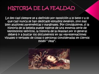 Presentaacion lo feo y lo bello | PPTX