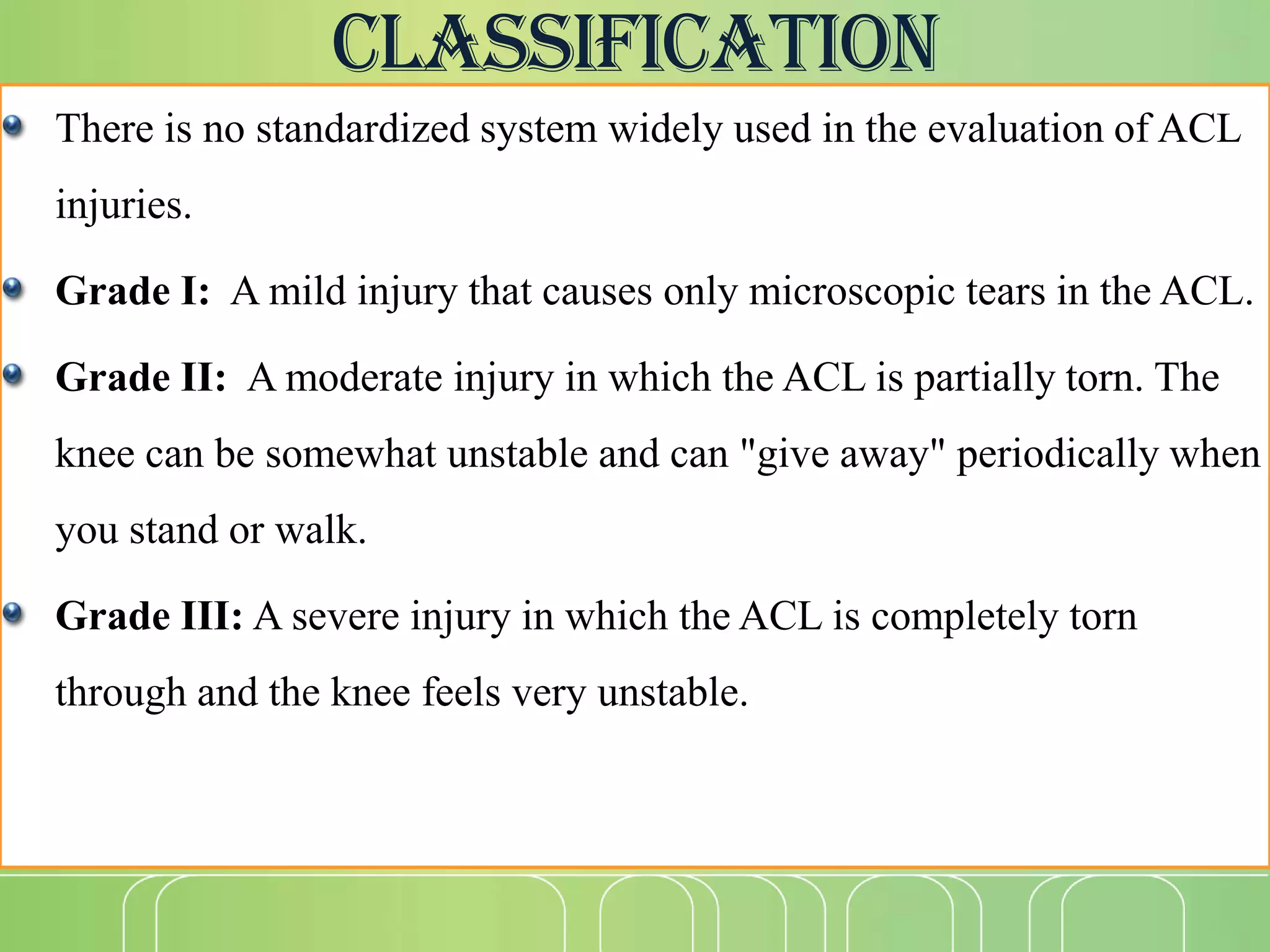 ACL rehabilitation | PPTX