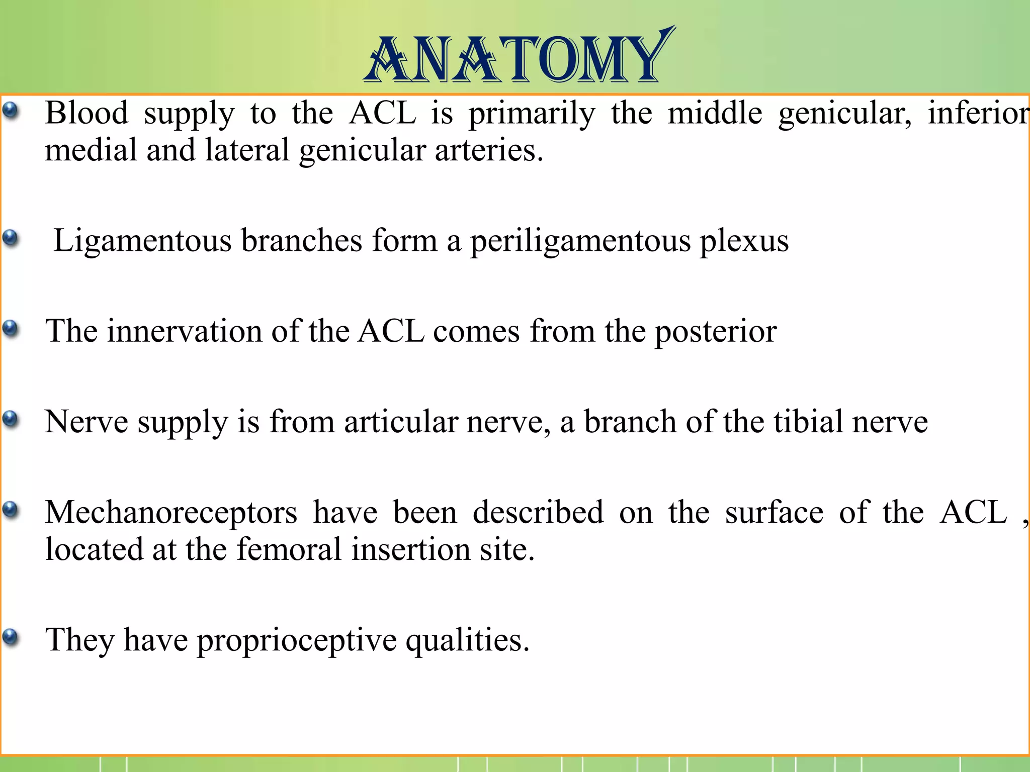 ACL rehabilitation | PPTX