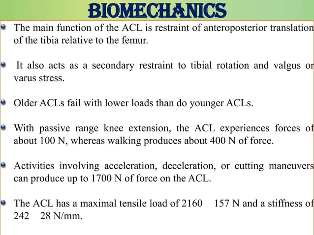 ACL rehabilitation | PPTX