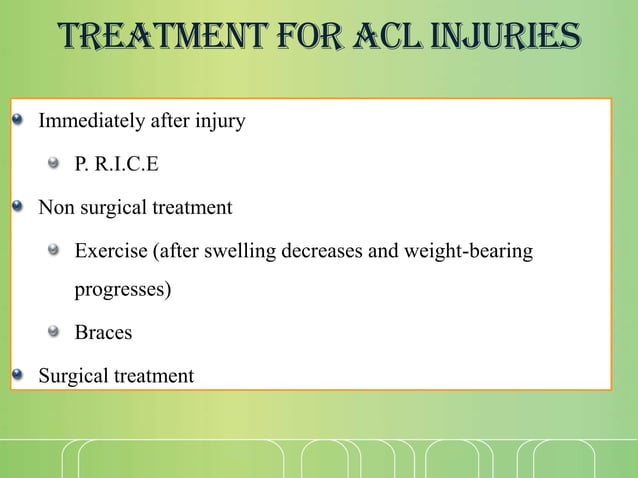 ACL rehabilitation | PPTX