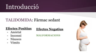 Talidomida: Malformacions congènites | PPT