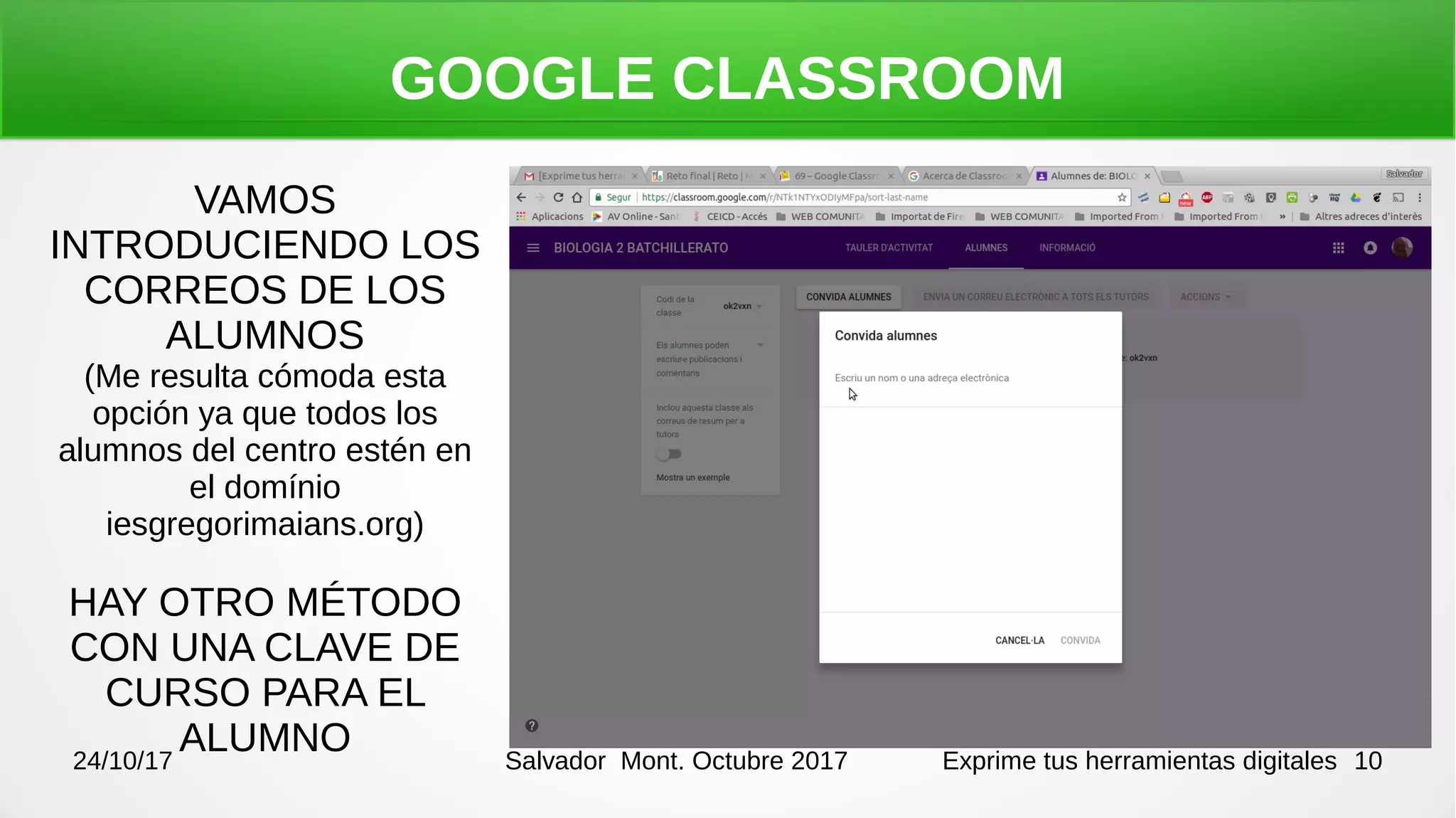 Presentación GOOGLE CLASSROOM | ODP