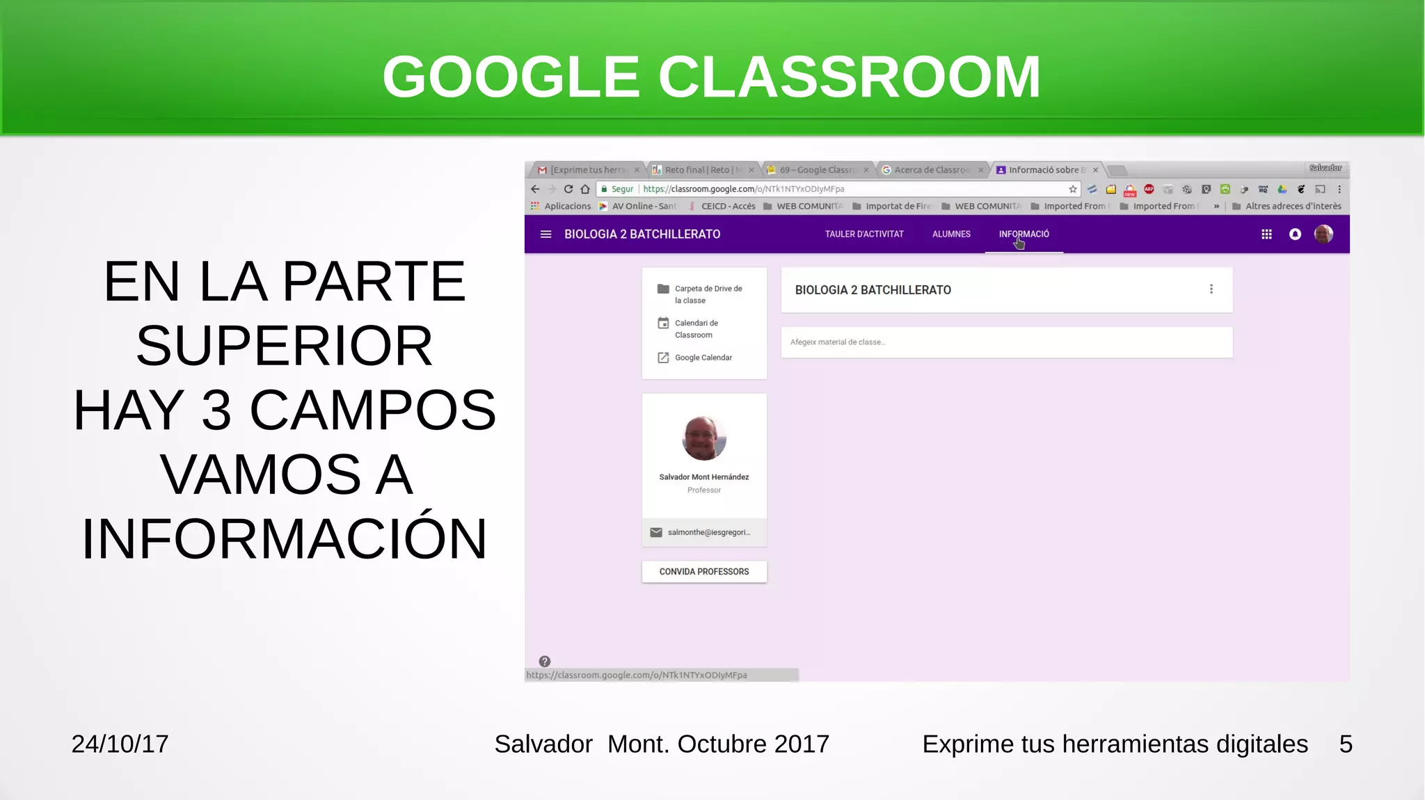 Presentación GOOGLE CLASSROOM | ODP