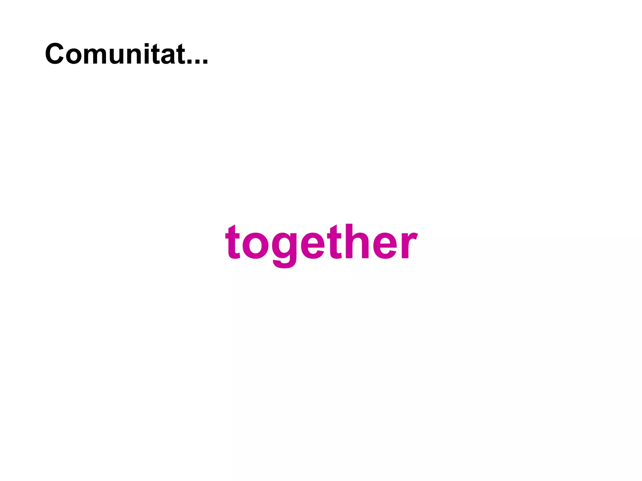 Presentació Comms Together | PPTX