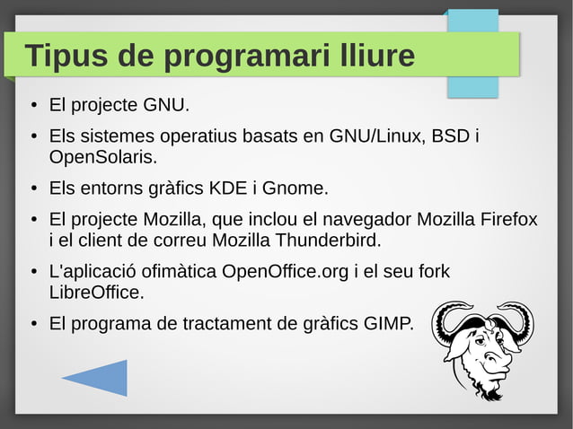 Presentació de programari lliure | ODP